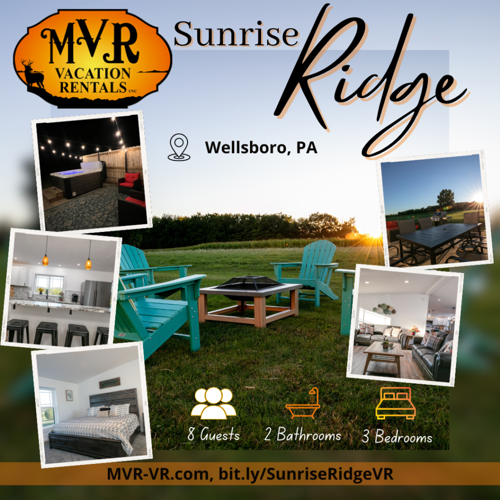 Sunrise Ridge – Wellsboro Getaway on 10 acres! - MVR Vacation Rentals